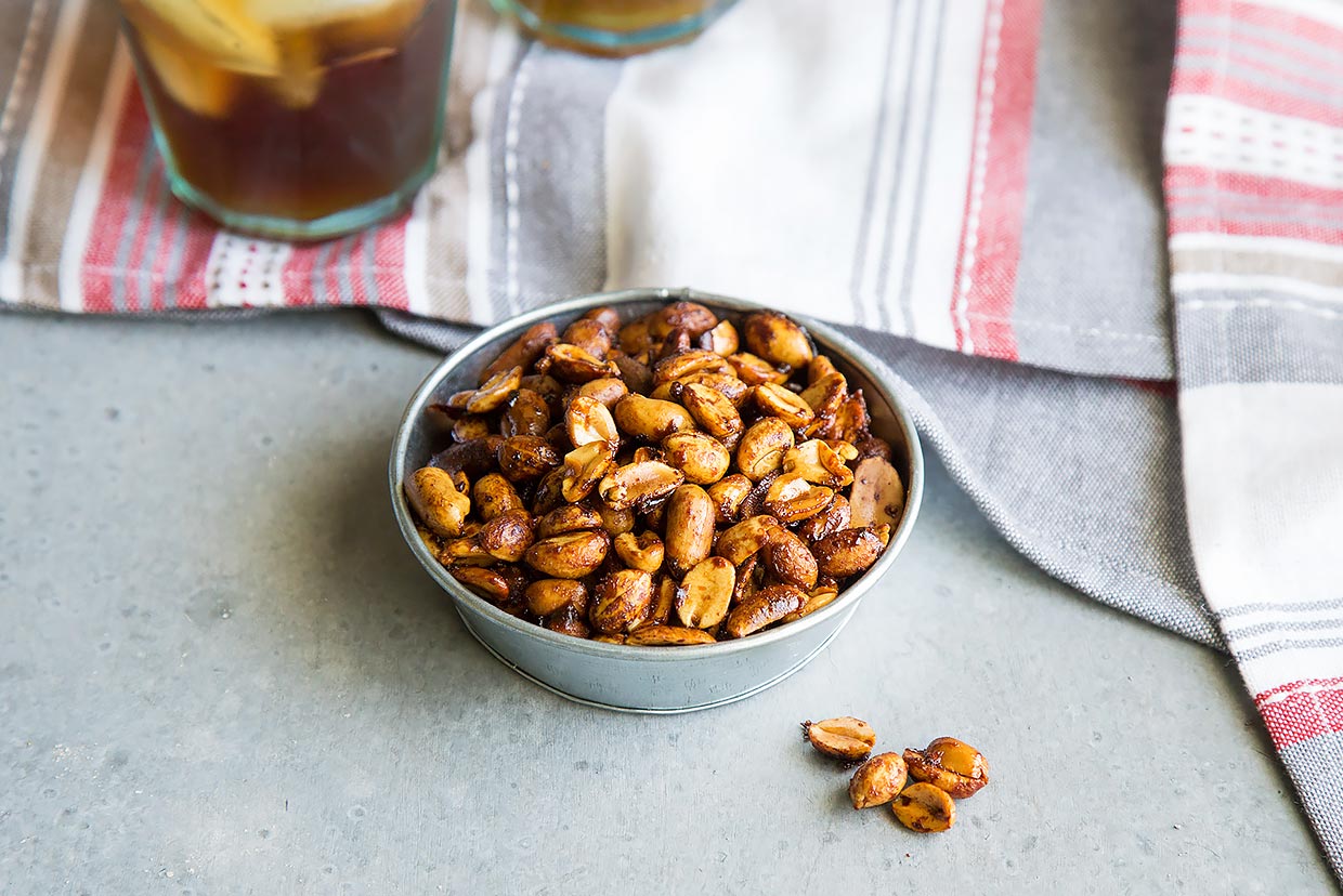 Sweet and Spicy Peanuts Recipe | MyFoodDiary