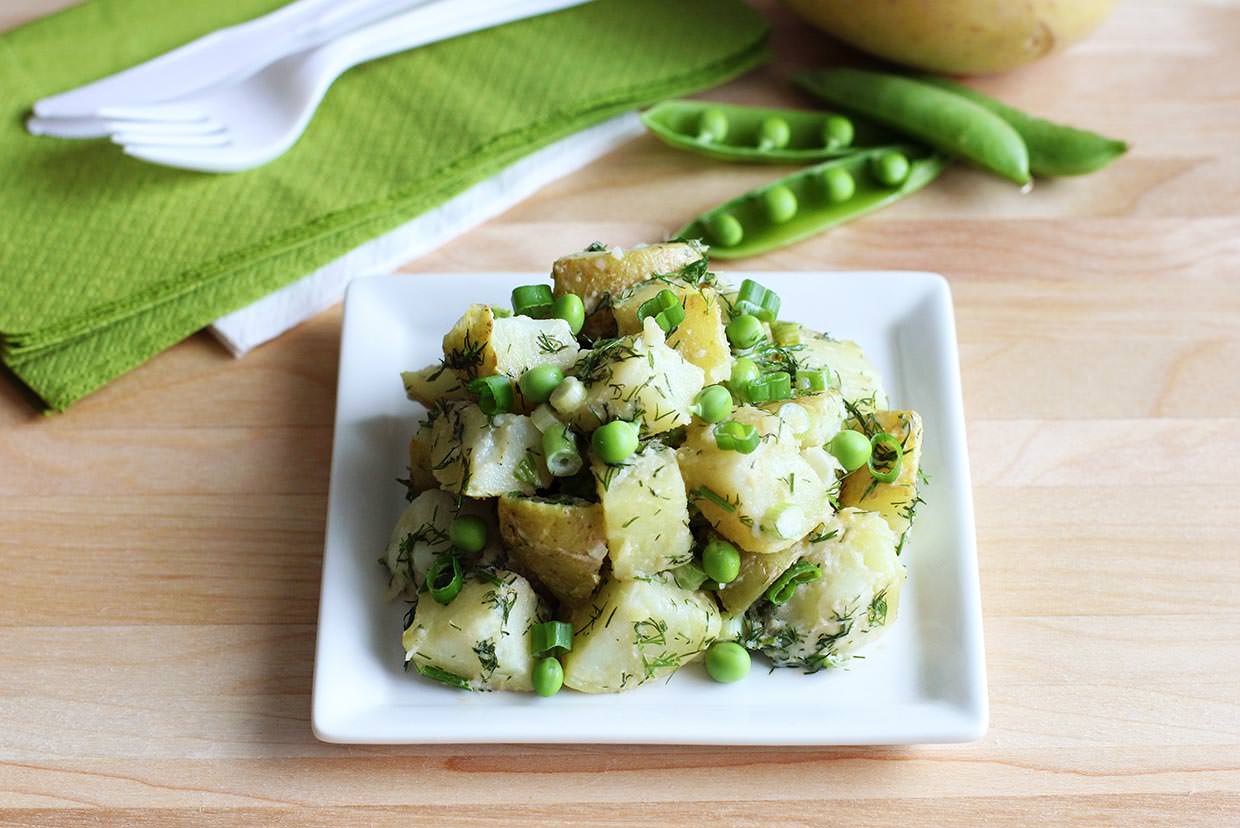 Lightened Up Spring Garden Potato Salad Recipe | MyFoodDiary
